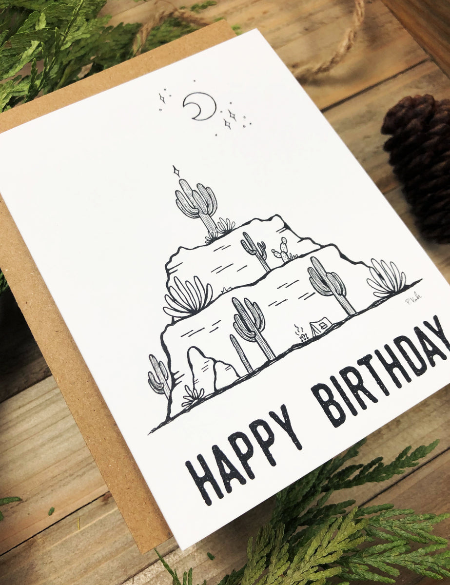Greeting Card | Desert Birthday Cake – ChasingAMoment